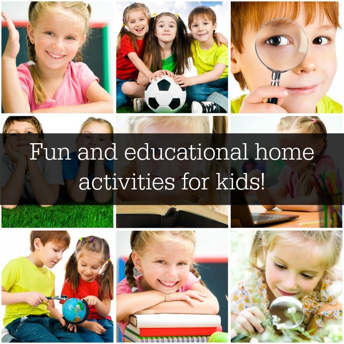 Fun and educational home activities for kids!